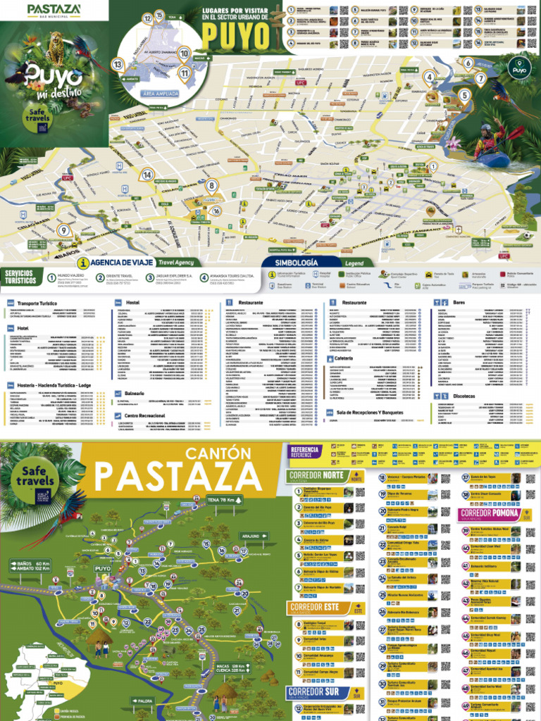 Mapa Turistico Canton Pastaza | PDF