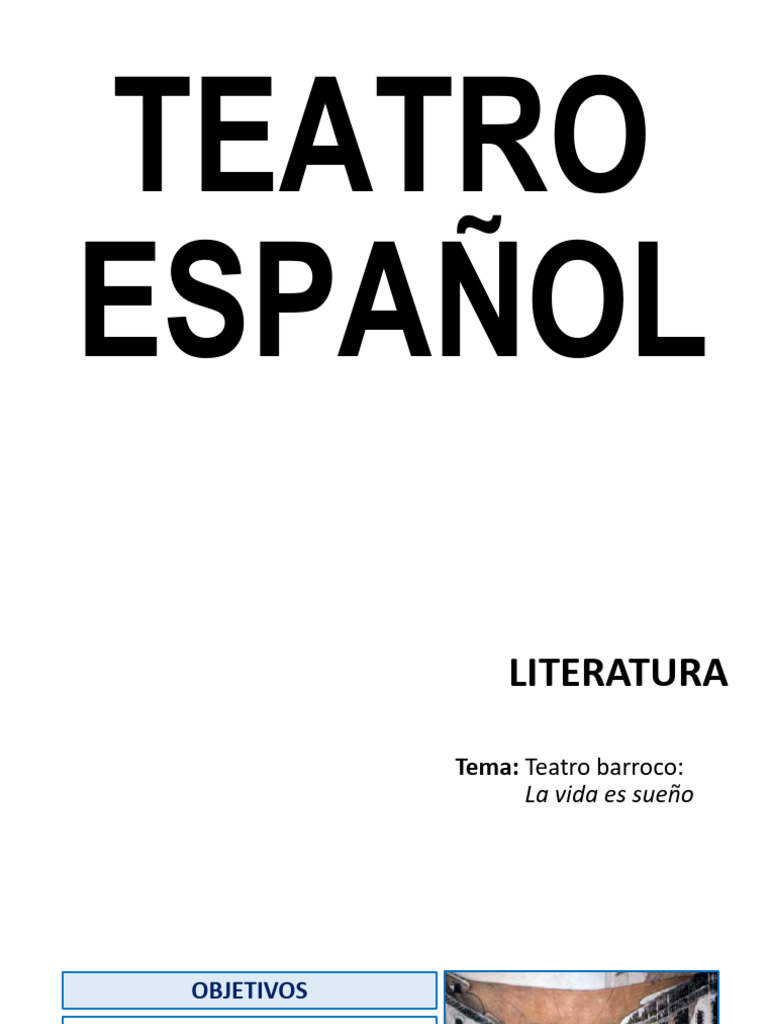 Teatro Español | PDF | Teatro