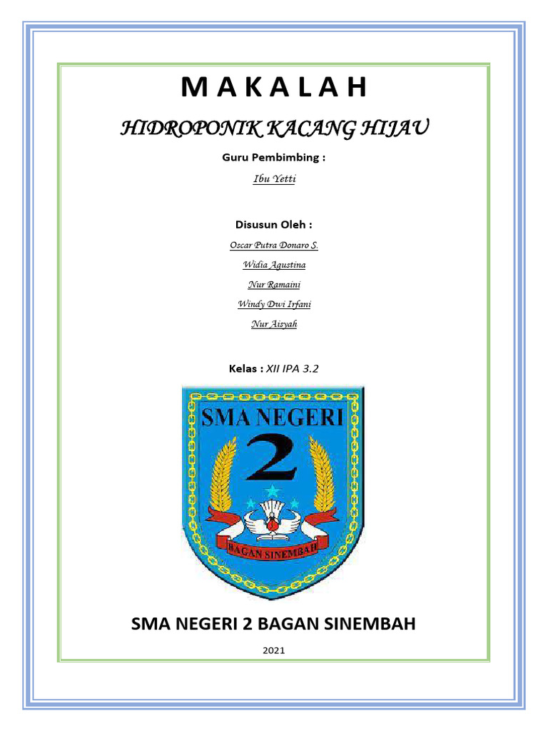 Sudah Jadi MAKALAH TOGE Frame Logo Bawah PDF | PDF