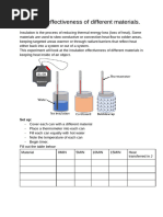 Notes - RP 02 Thermal Insulation - AQA Physics GCSE | PDF | Thermal ...