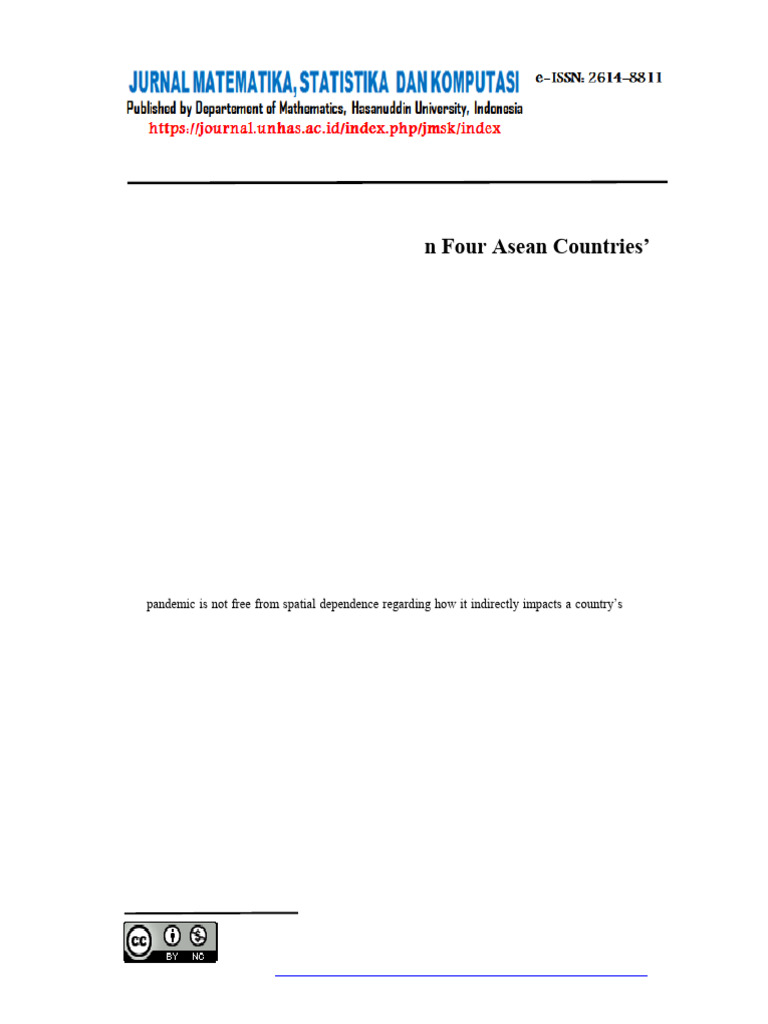 Covid-19 Vaccination Impacton Four Asean Countries Stock With Spatial ...