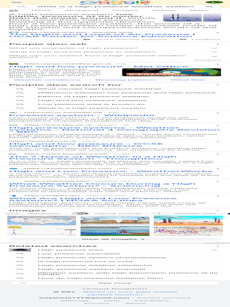 Understanding High Pressure Weather Systems | PDF | Weather | Physical ...