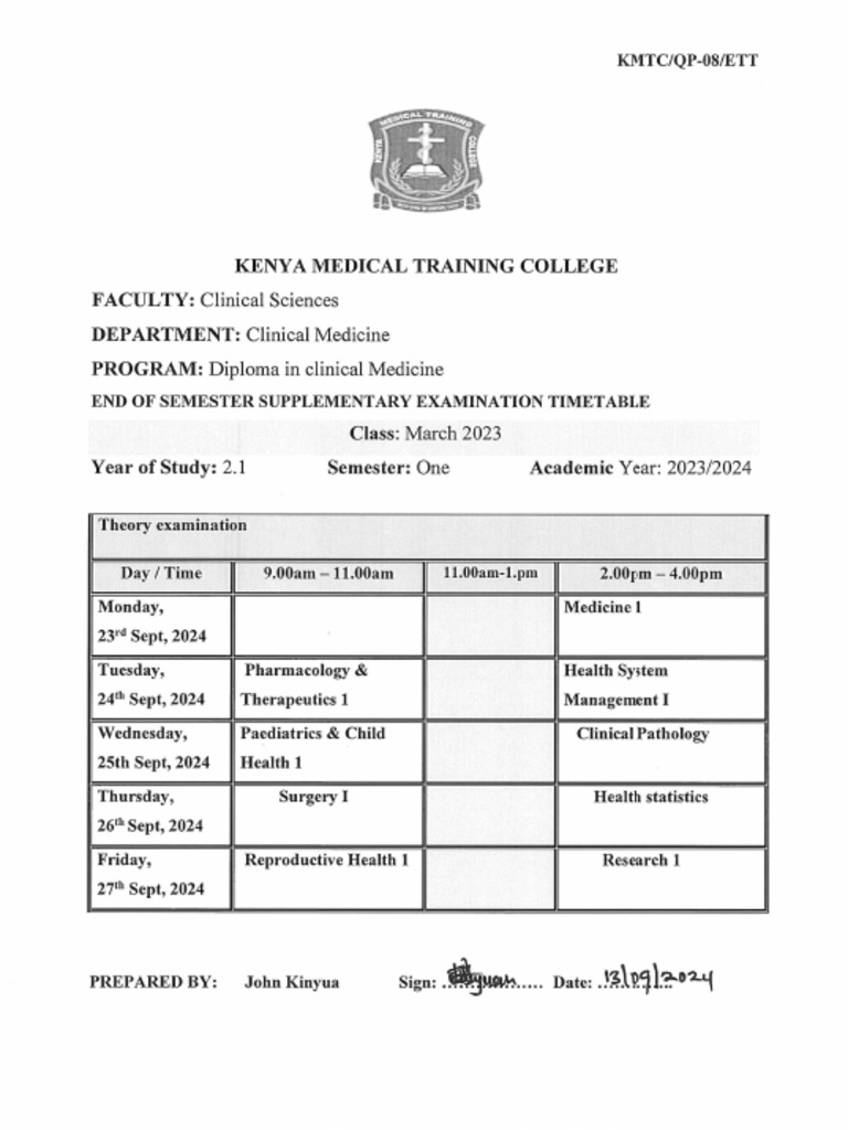 2024 Sept Es Supplementary Exam TT | PDF