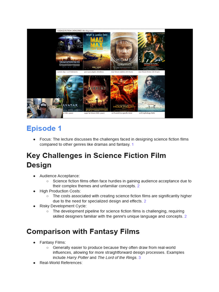 Design Cinema - Designing For Science Fiction - Resume | PDF | Science ...