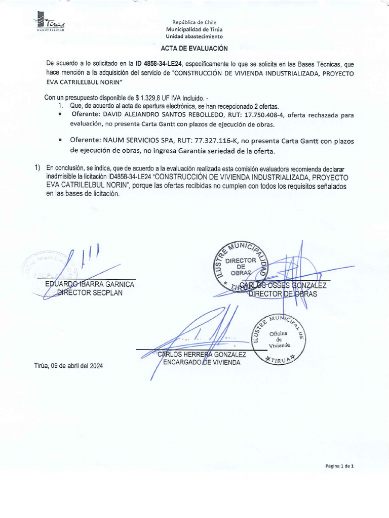 Acta de Evaluación | PDF