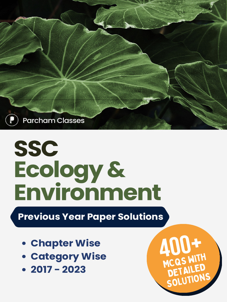 Ecology & Environment MCQs Guide | PDF | Ecosystem | Earth Sciences