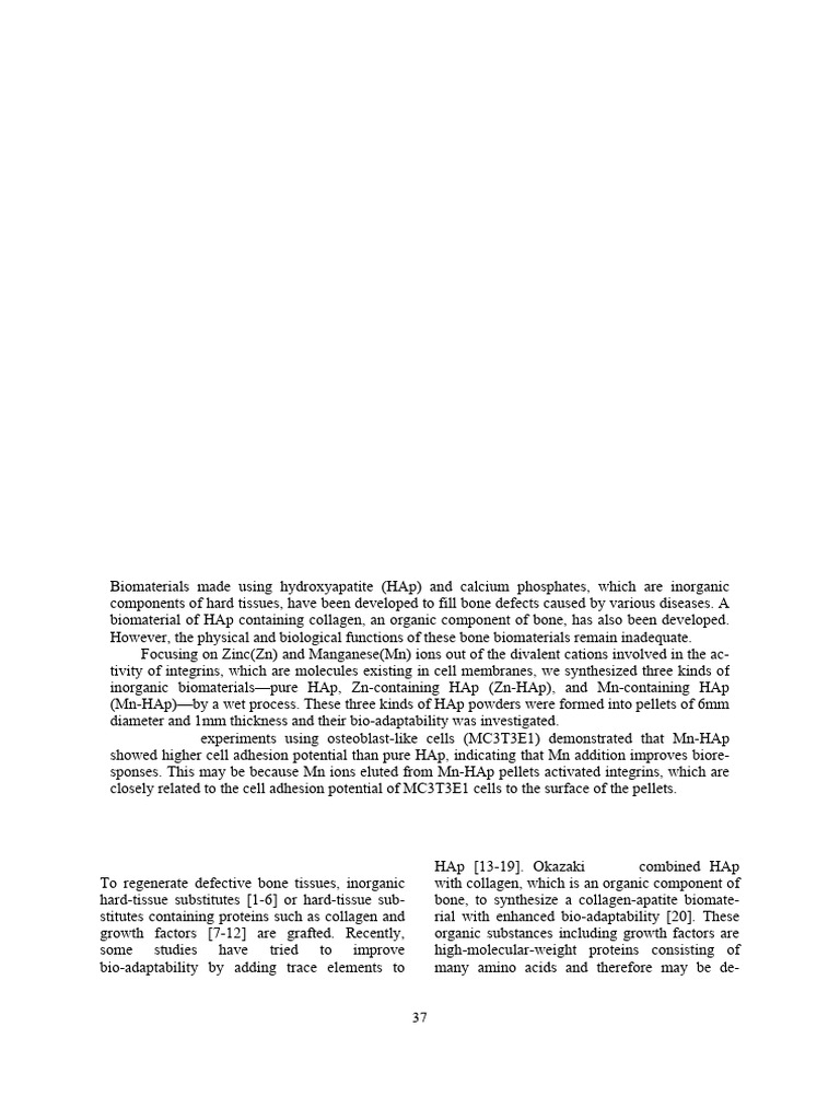 Synthesis of HAP Containing Manganeser and Its Evaluation of ...