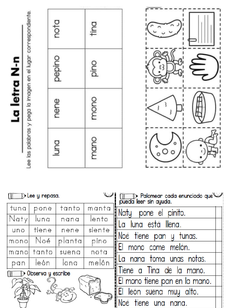 Actividades Con N | PDF
