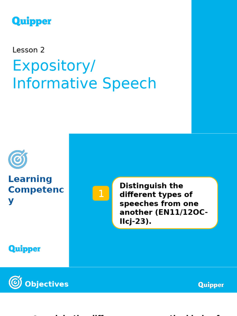 Oral Communication Grade 11 Unit 9 Lesson 2 Expository Informative Speech | PDF | Information ...