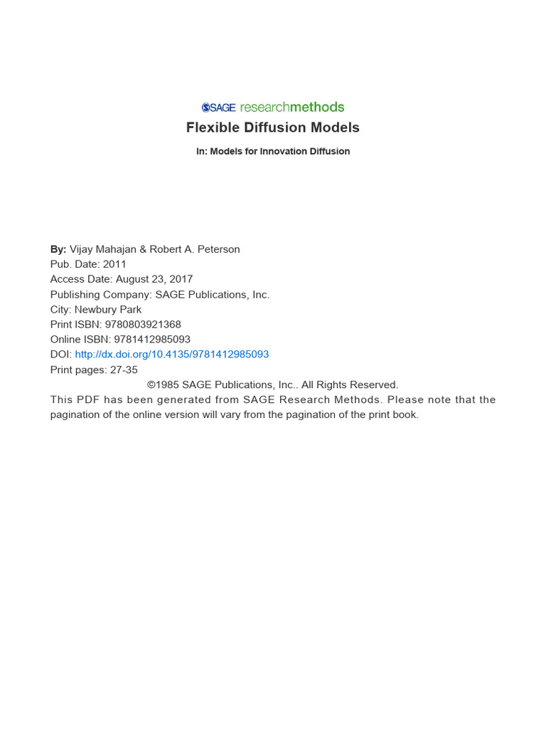 3-Flexible Diffusion Models | PDF | Equations | Diffusion