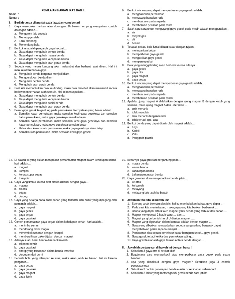 PH Kelas 4 IPAS BAB 3 | PDF