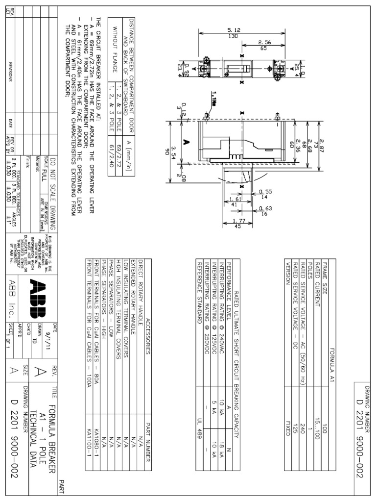 Formular A1 1pole | PDF