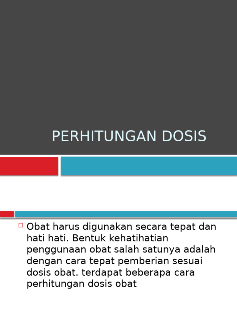 Perhitungan Dosis | PDF