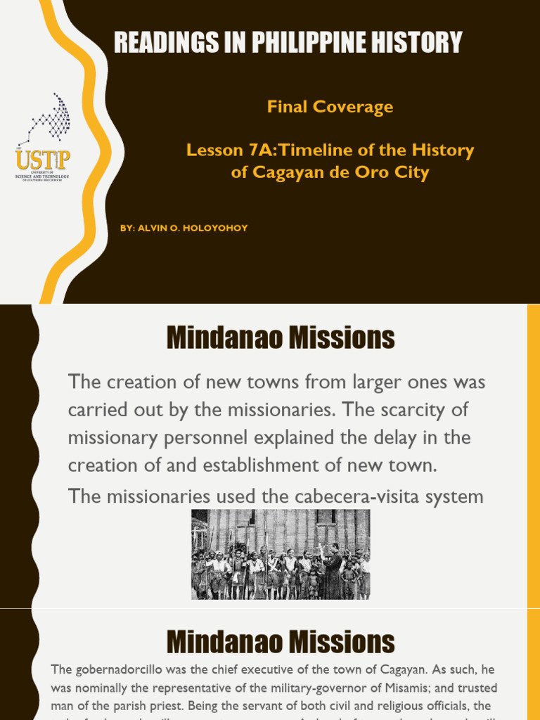 F Lesson 10a History of Cagayan de Oro City | PDF | Philippines