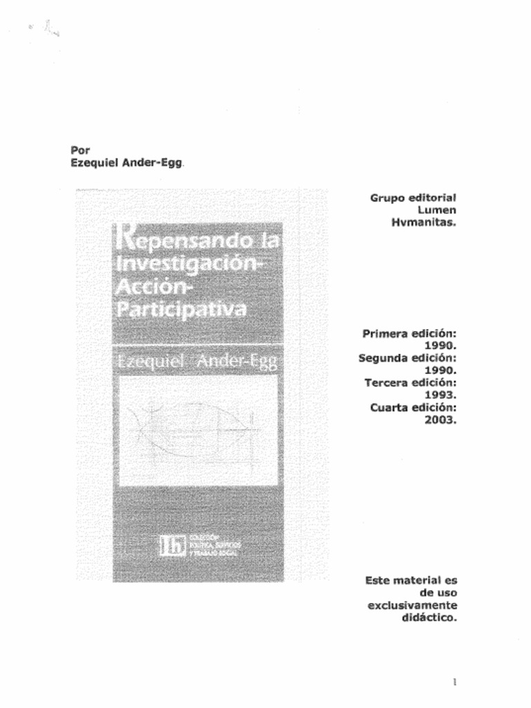 Ander-Egg Repensando La IAP | PDF