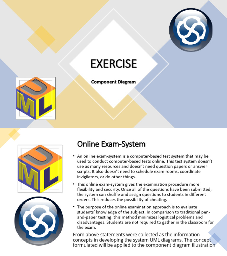 Exercise Component Diagram - Online Exam System | PDF | Computers