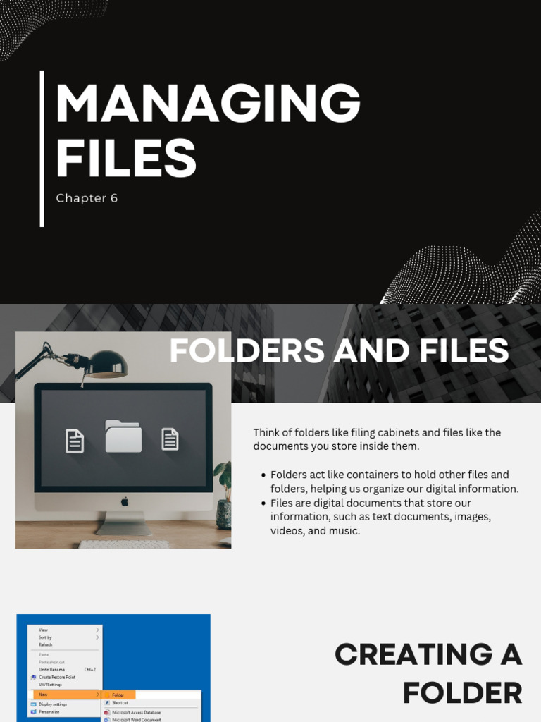 Chapter 6. Managing Files | PDF | Computer File | Computer Data
