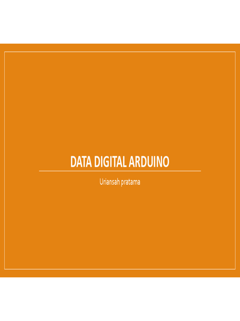 8. data digital arduino | PDF