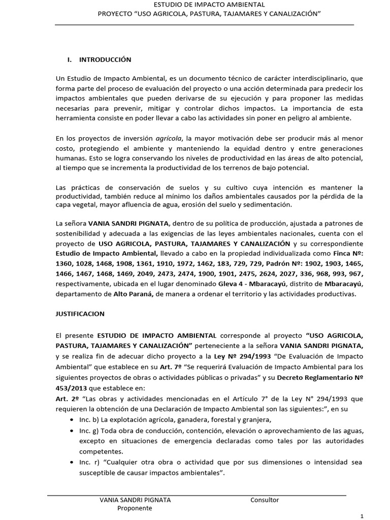 3541 Agricola Pastura Tajamares y Canalizacion Vania Pignata 2020 | PDF ...