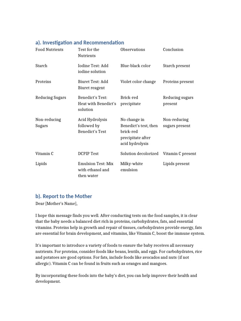 Nutrition_Report | PDF | Foods | Carbohydrates