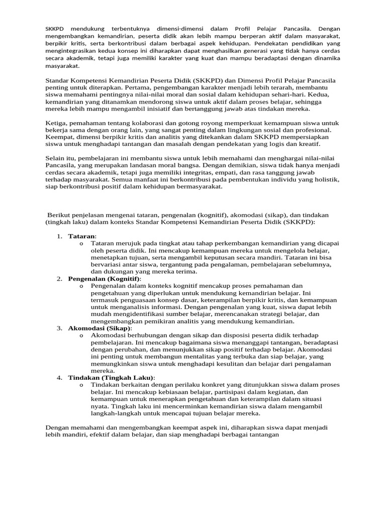 Bahan SKKPD | PDF | Karier & Perkembangan