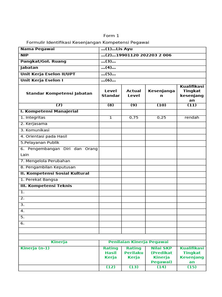 Form 1-Form 2-Form 3 RKPK | PDF