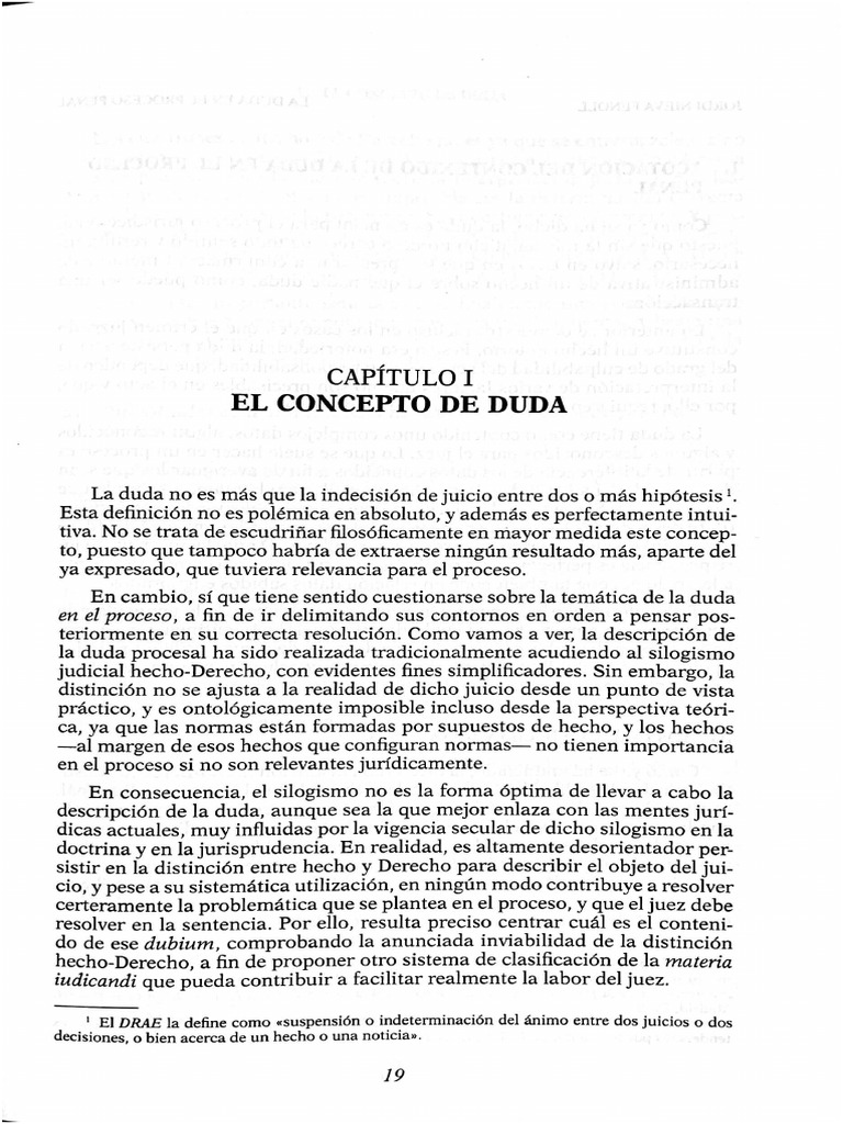 La Duda En El Proceso Penal | PDF