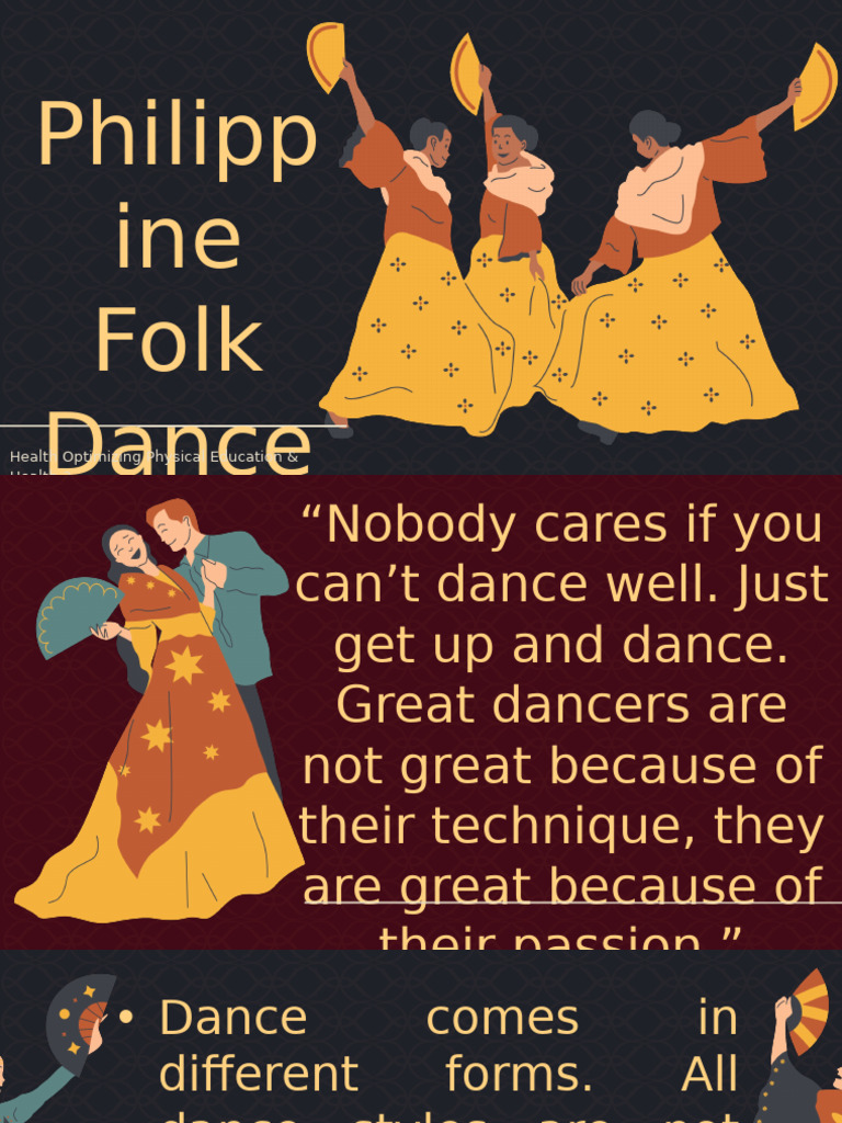 Philippine Folk Dance Overview | PDF | Dances | Ballroom Dance