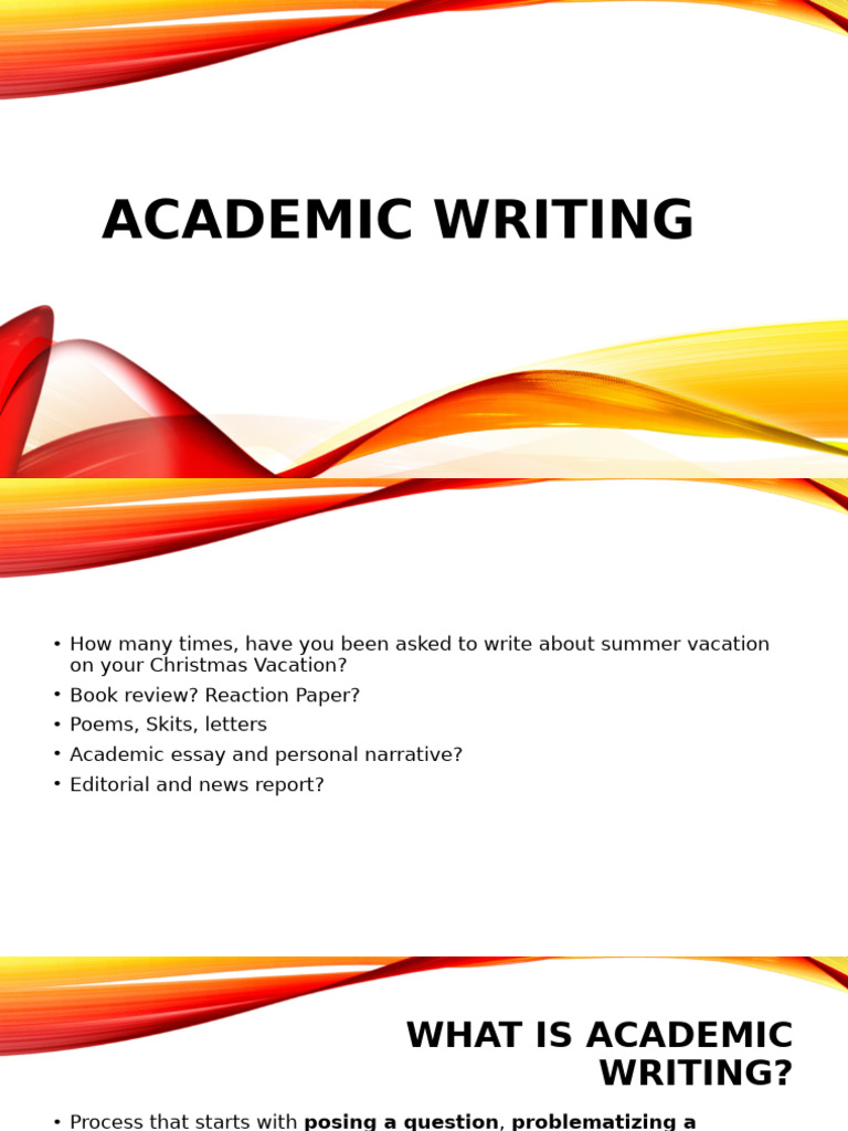 Academic writing | PDF