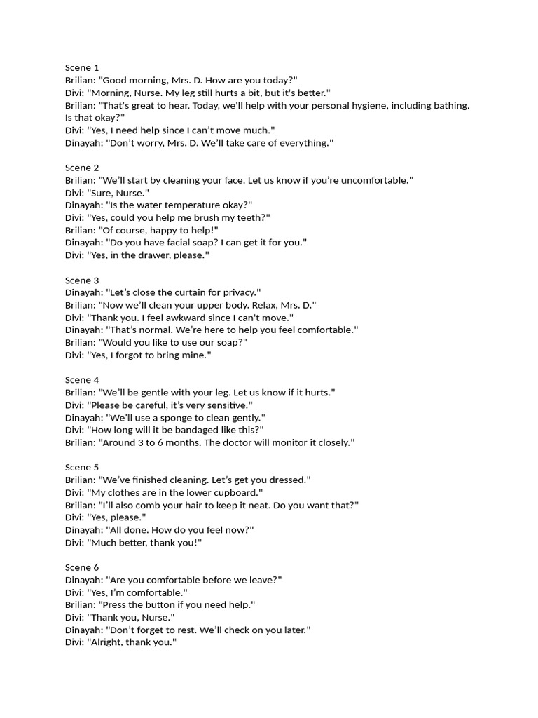 Dialog Role Play | PDF