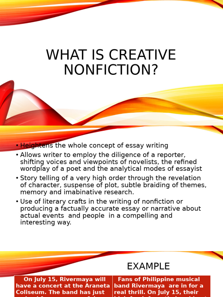 Creative Nonfiction Q1M1 | PDF | Poetry | Narration