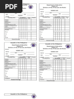 Revised Grade Slip Format | PDF | Science | Learning