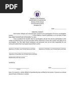NLC Parental Consent Form Learning Camp Registration Template | PDF ...