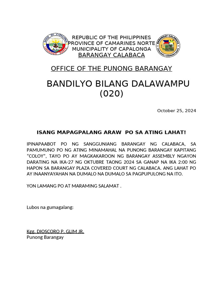 Bandilyo 19 | PDF