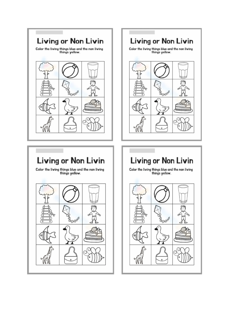 living thing and non living thing | PDF