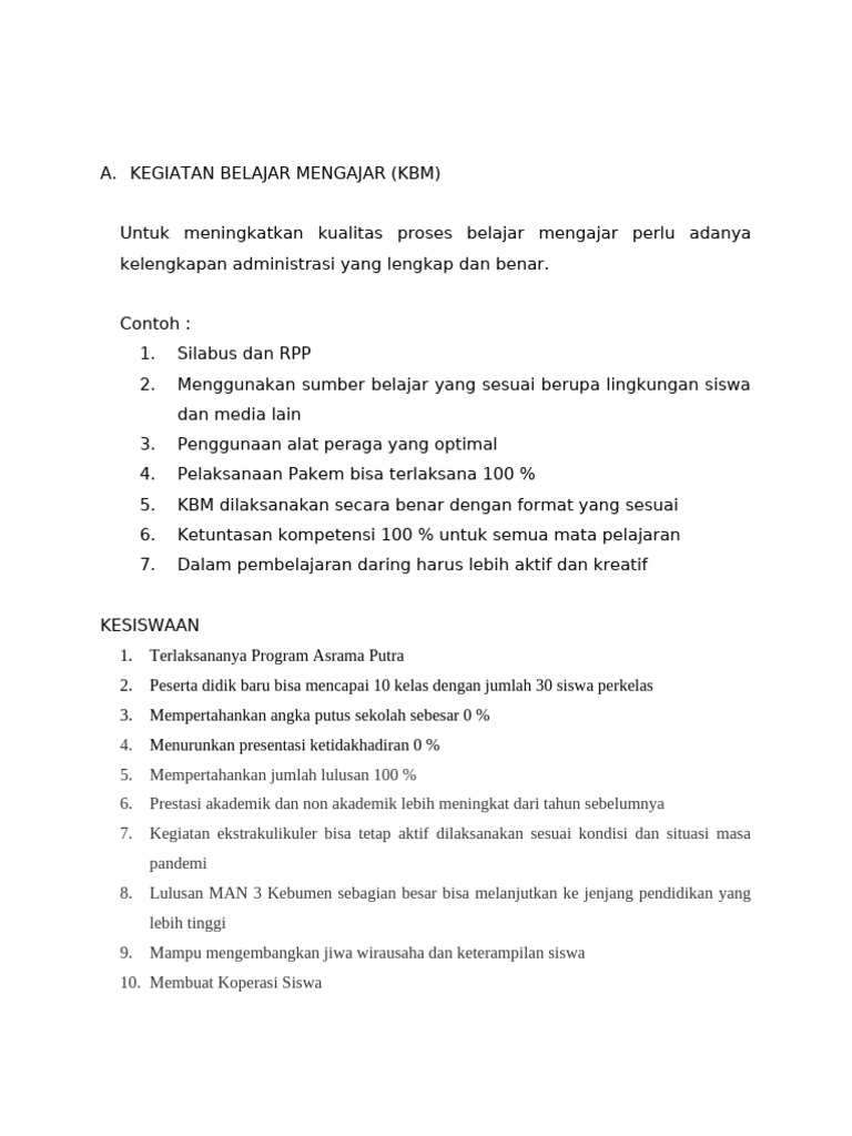 Contoh Kegiatan Belajar Mengajar RPM | PDF