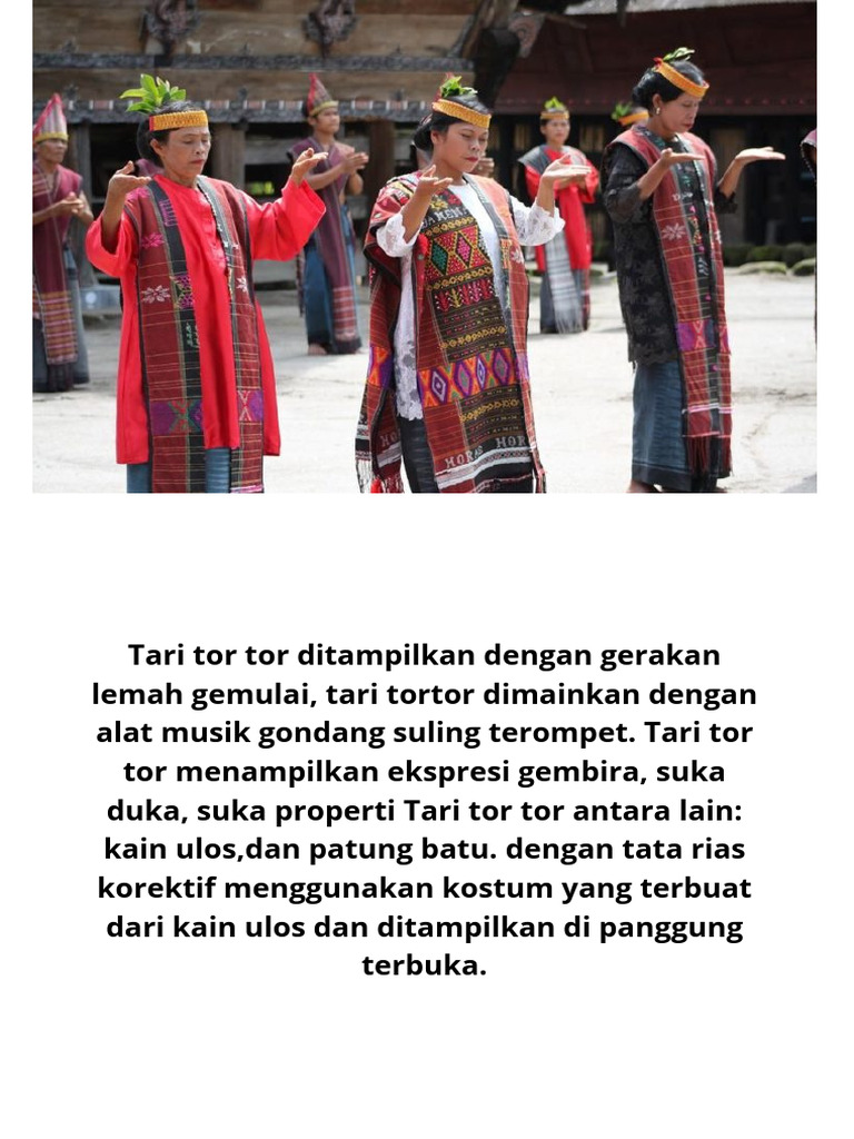 Tari Tor Tor Ditampilkan Dengan Gerakan Lemah Gemulai, Tari Tortor Dimainka - 20241030 - 100733 ...