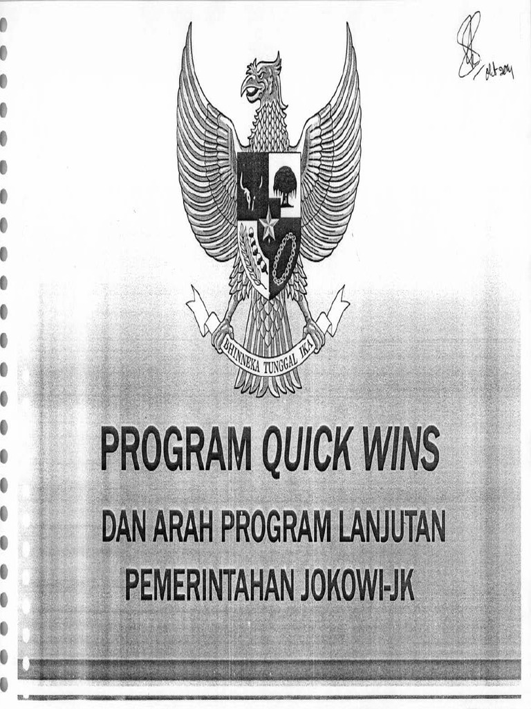 Buku Program Quick Wins Pemerintah Jokowi-JK | PDF