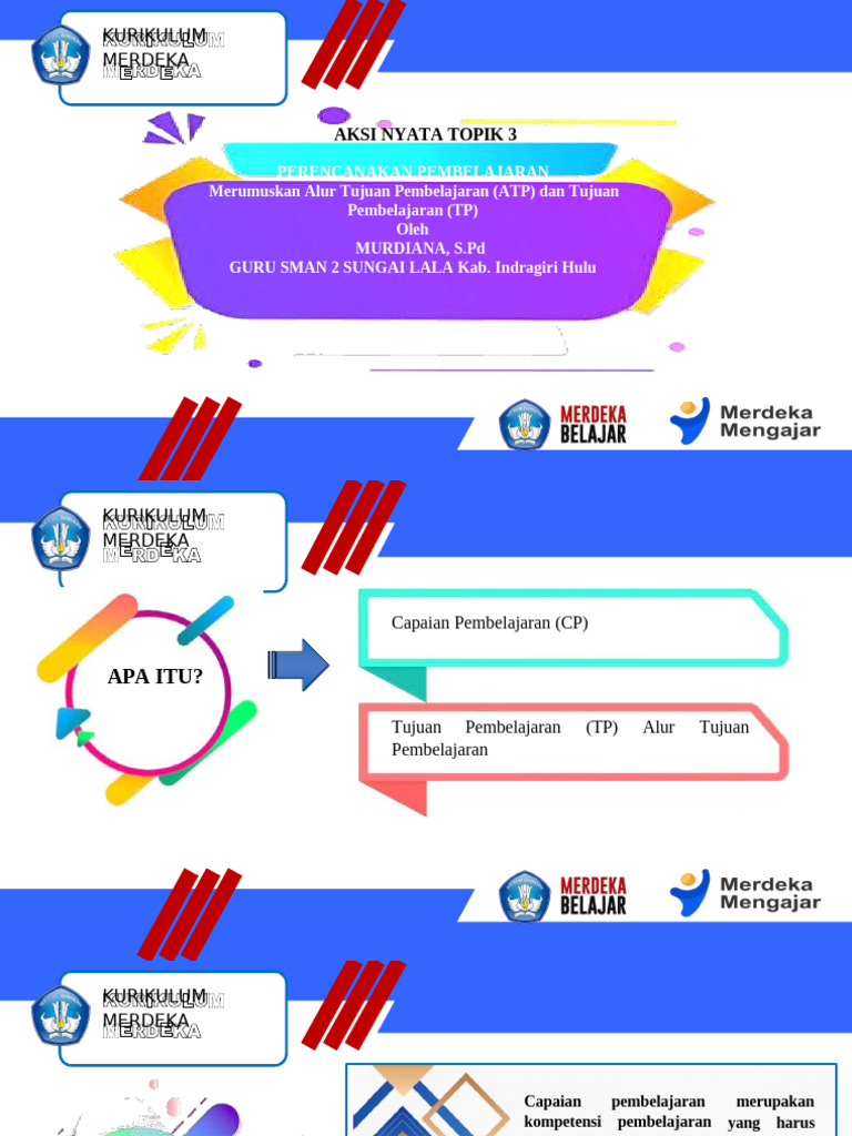 Alur dan Tujuan Pembelajaran Merdeka | PDF