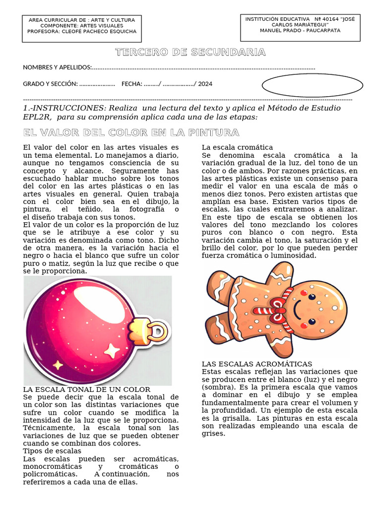 Valor del Color en Artes Visuales | PDF | Color | Matiz