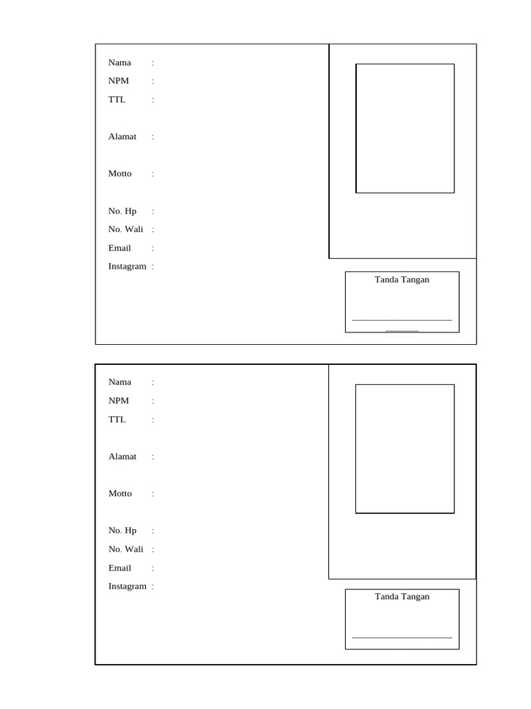 Border Biodata Fix | PDF