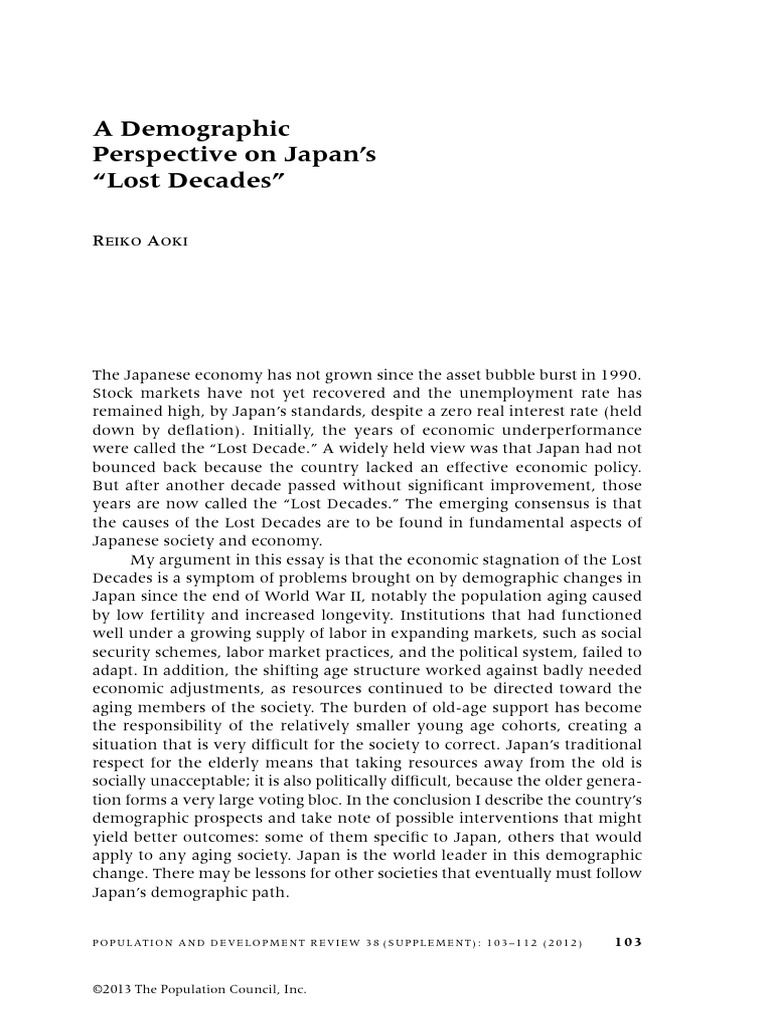 aoki | PDF | Deflation | Employment