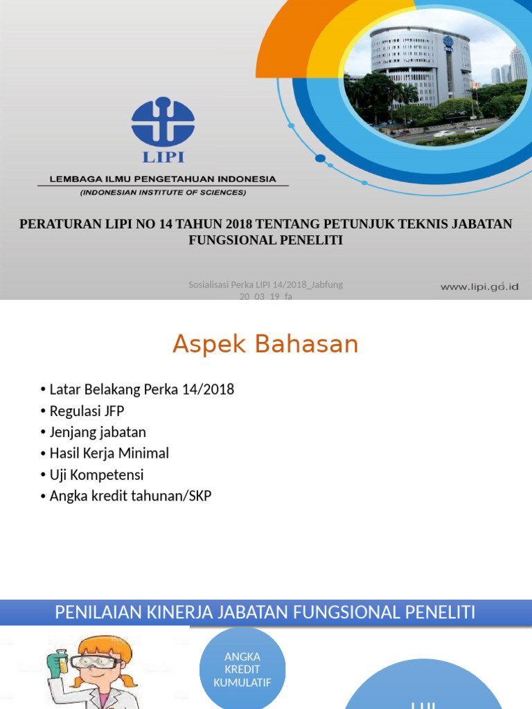 Fahmuddin Agus - 01 PerKA LIPI No 14 - 2018 - Jabatan Fungsional Peneliti - Fa Mod - 20maret ...