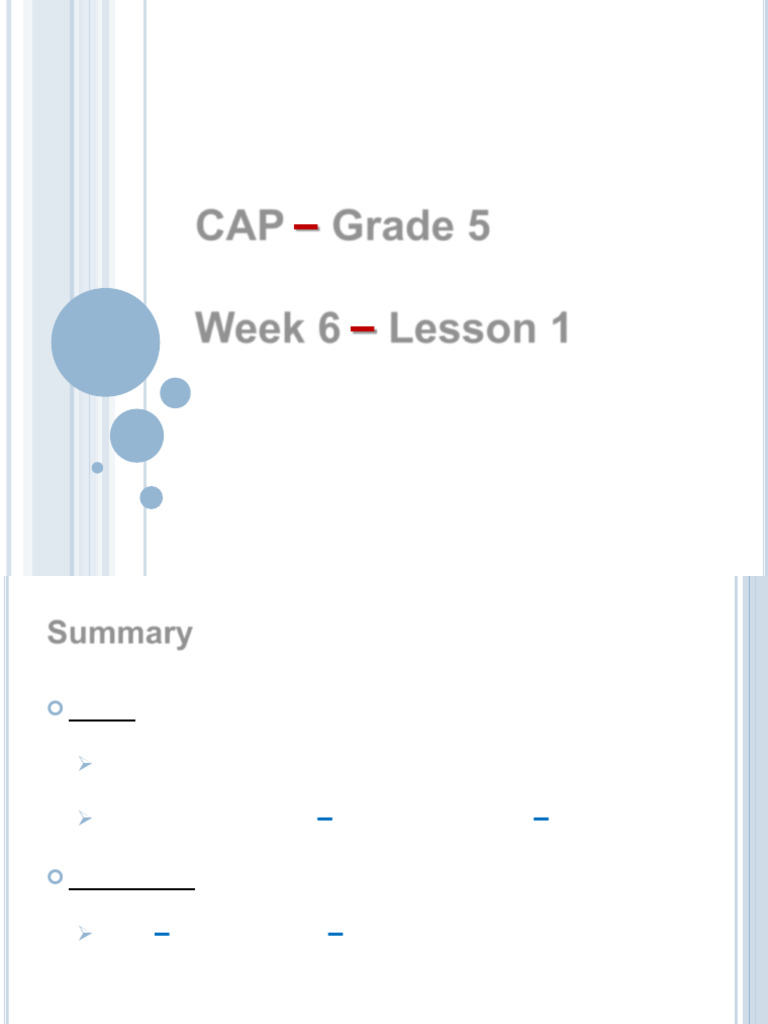 Grade 5 Math & Grammar Lesson Plan | PDF | Numbers | Arithmetic