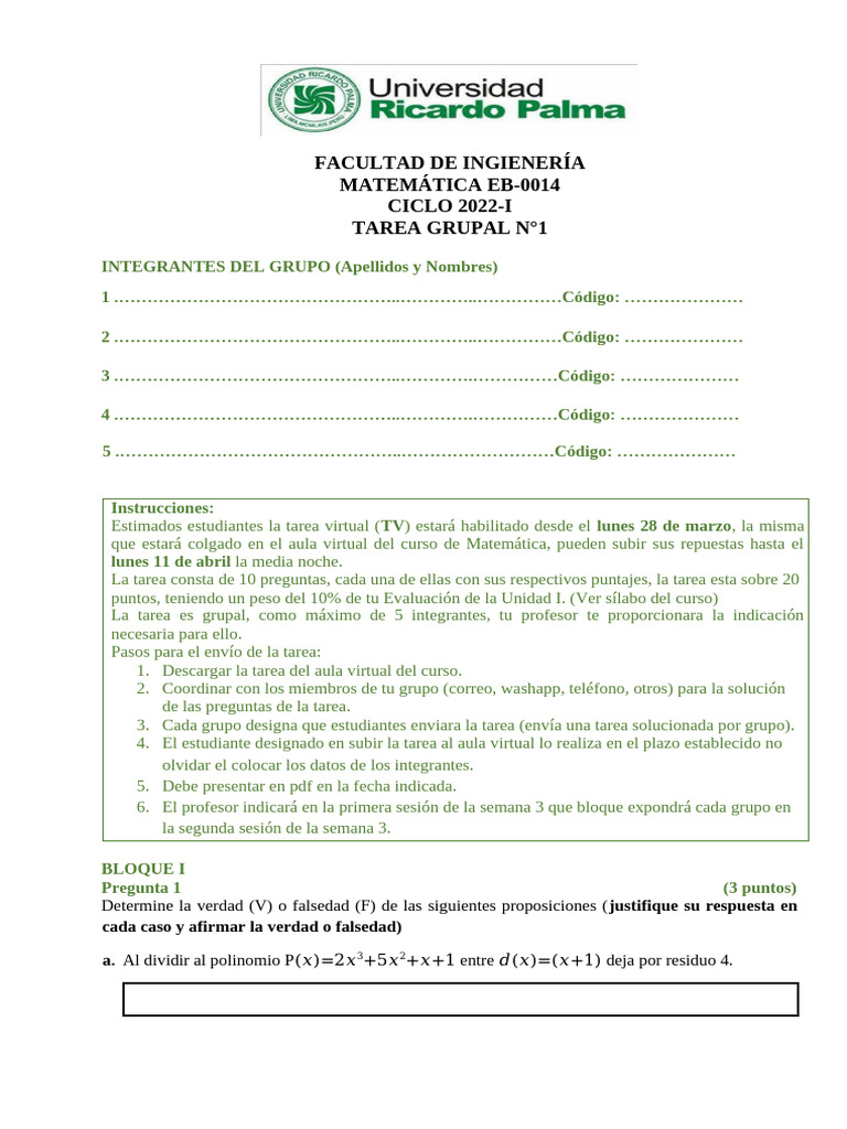 TAREA N°1 (11) | PDF | Números | Fórmula