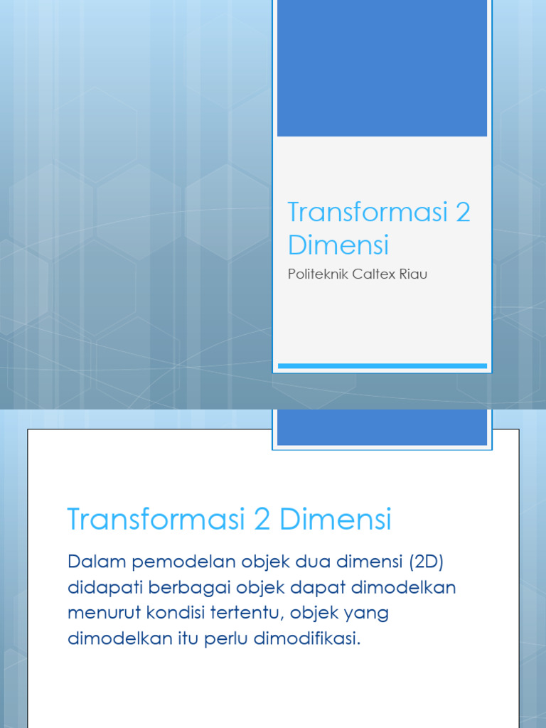 MHS Pt3 Transformasi 2D | PDF | Metode & Bahan Ajar | Sains & Matematika