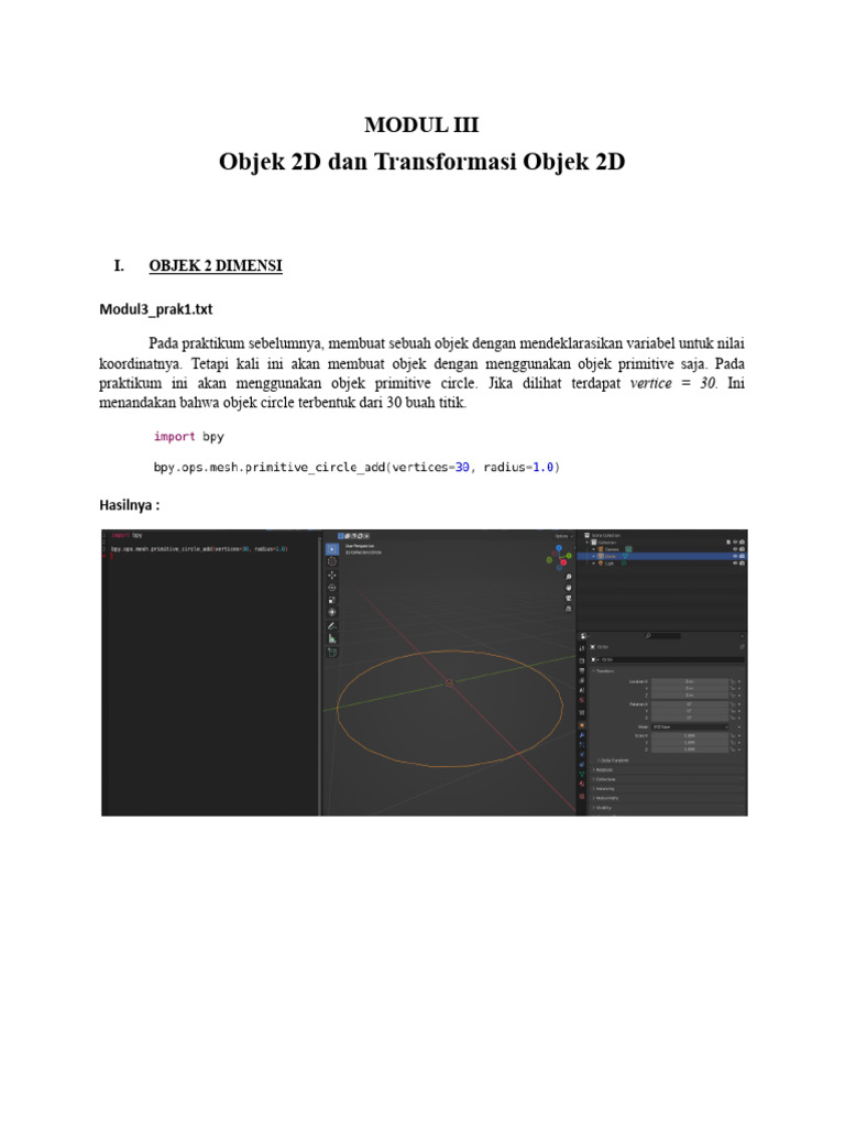3 Modul Praktikum2D MHS 2022 | PDF