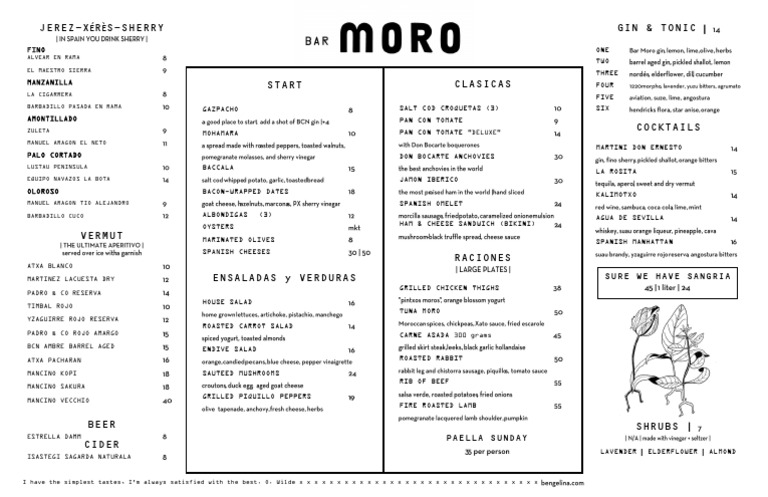 BAR+ALDO | PDF | Cuisine | Foods