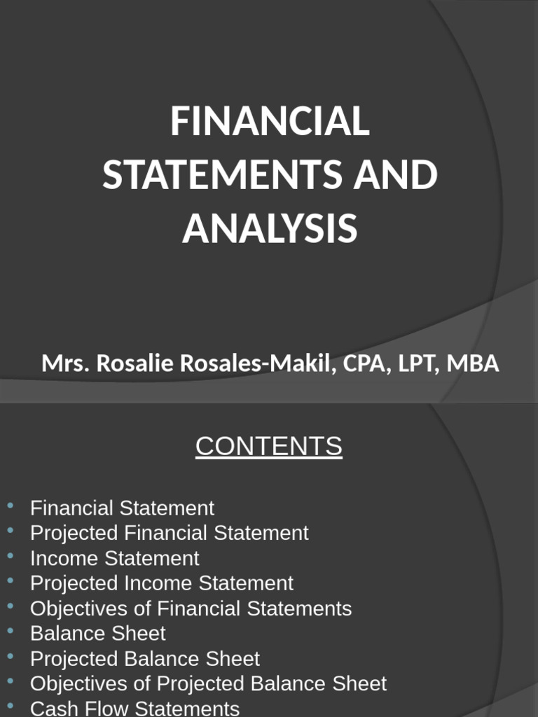 Financial Statements Overview and Analysis | PDF | Equity (Finance ...