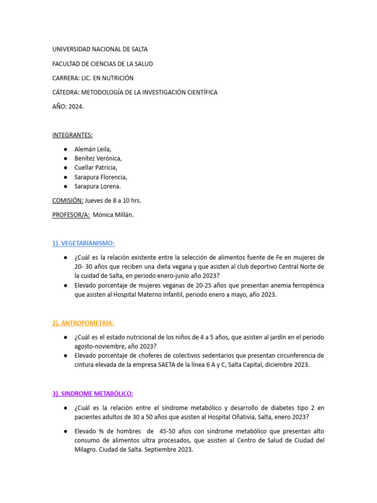 Tp N° 3 Problema CientÍfico Docx Pdf